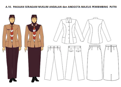 Pakaian Seragam Pramuka Muslim tingkat Siaga, Penggalang dan Pembina ...