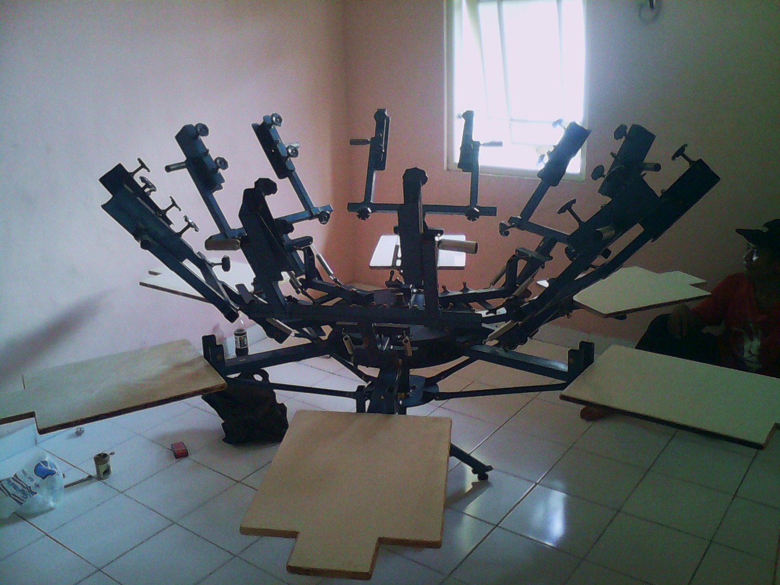 mesin sablon rotary: mesin sablon rotary