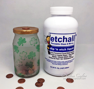 Etching with etchall®: Lucky Penny Jar