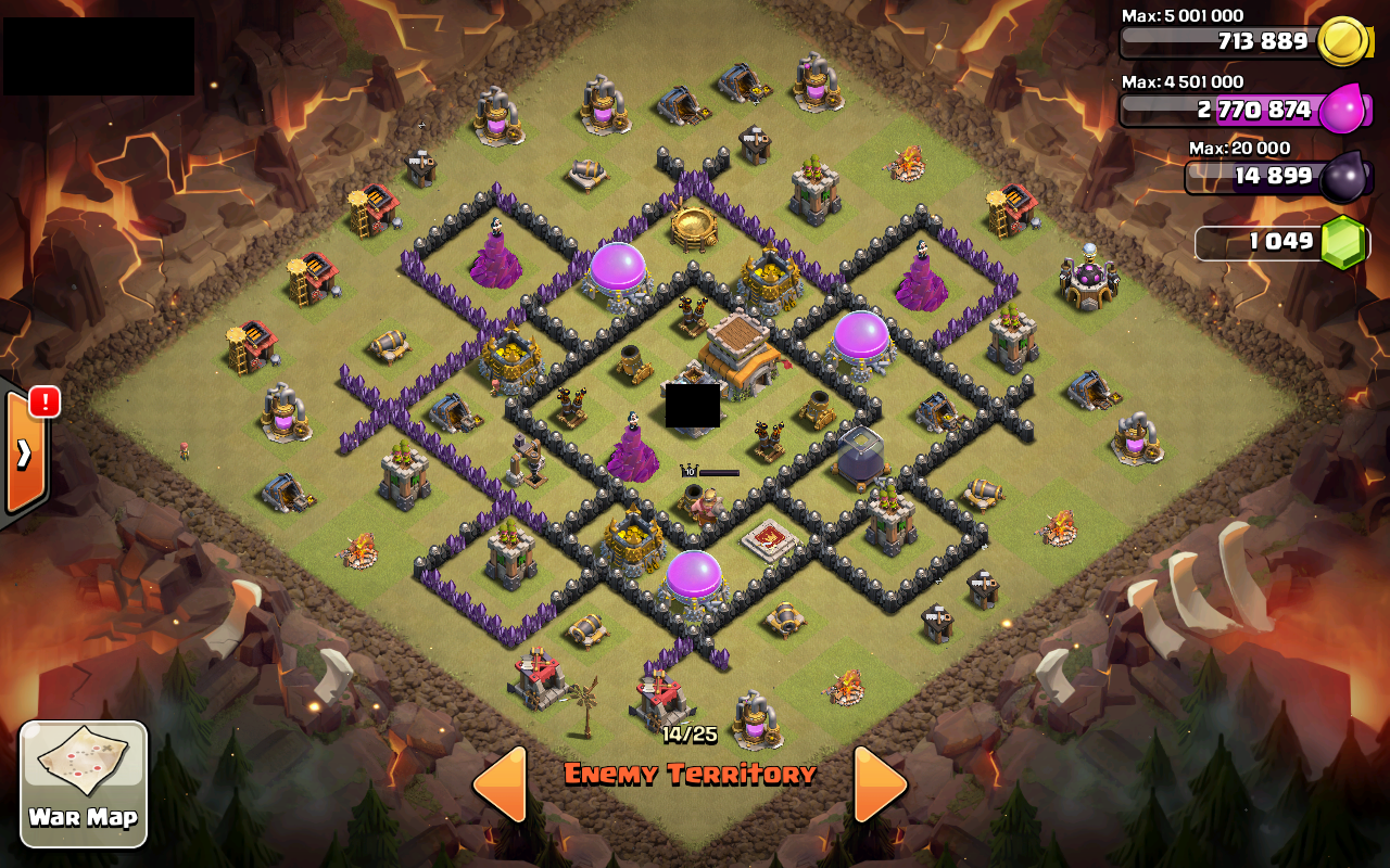 COC BASE 99: TH 8 War Base 4
