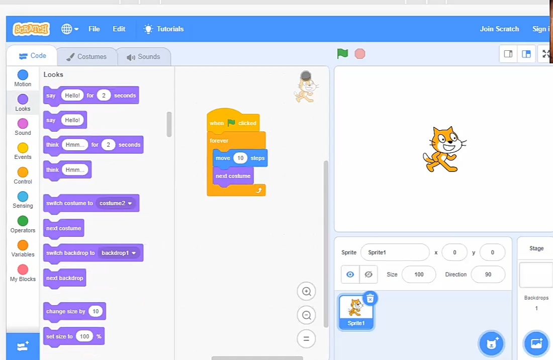 Membuat sebuah permainan di dalam Scratch