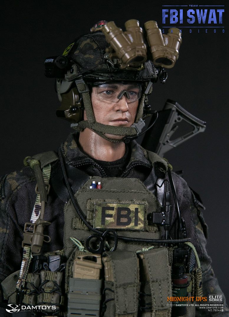 toyhaven: Dam Toys 1/6th scale FBI SWAT Team Agent San Diego Midnight ...
