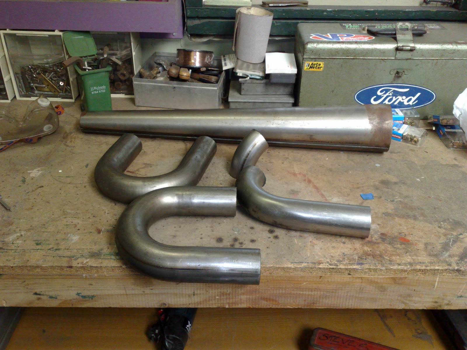 1930 Ford Model A Coupe build up: Lake Pipes...12/02/11