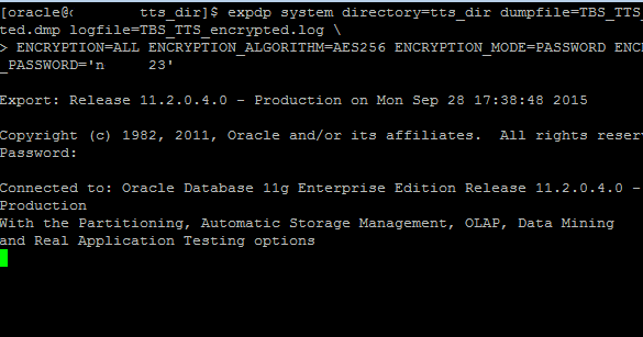 Secure Oracle Dumps With Encryption ~ Dillis Oraclemysql Linux Blog