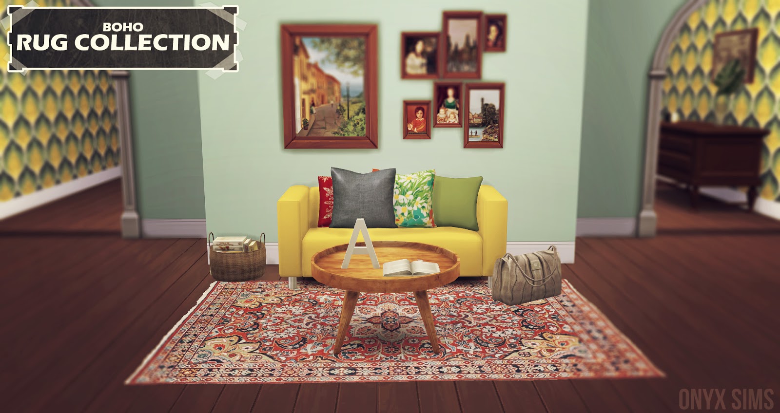 The Rug Collection - Boho - Onyx Sims