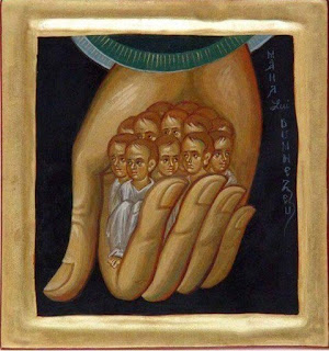 The meaning of objects held by Saints in Icons - The Catalog of Good Deeds