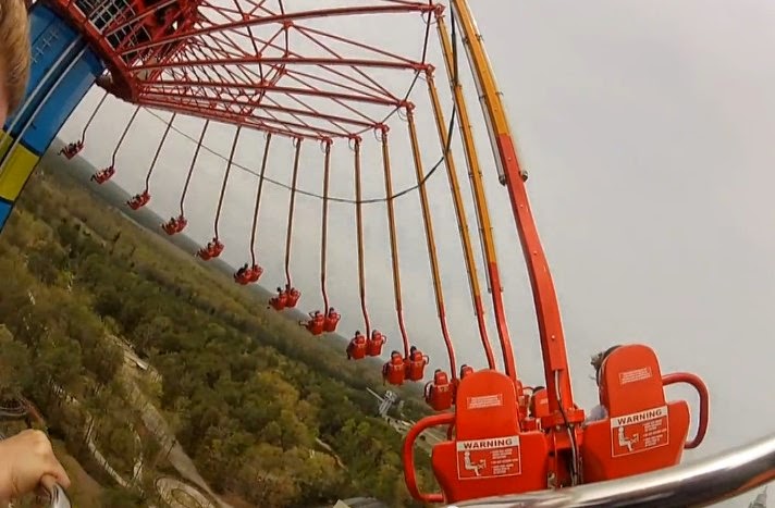 WINDSEEKER - Kings Dominion - Thrill Swing Ride - 2014!
