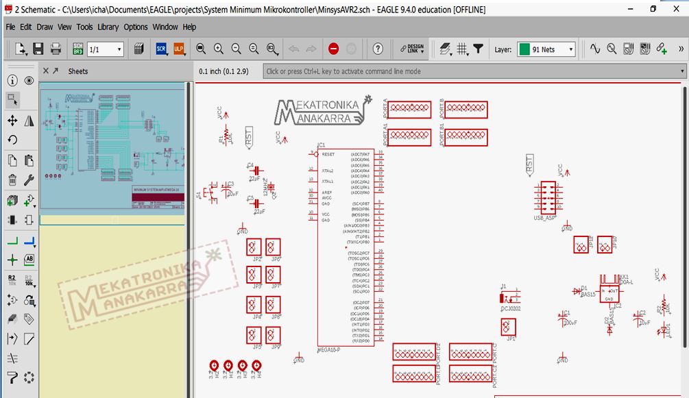 MEKATRONIKA MANAKARRA: Labsheet : Mendesign Minimum System ...
