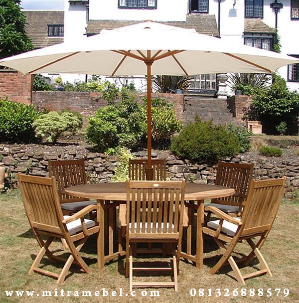 Meja Payung Outdoor: Set Meja Payung Elegant Jati Mebel jepara - Mitra ...