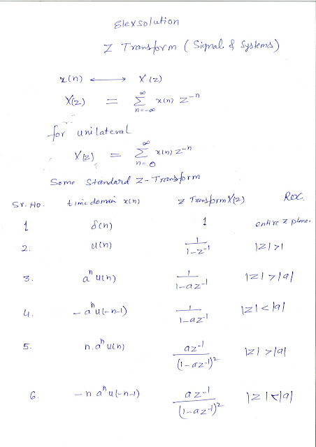 ELEXSOLUTION LEARNING: Standard Z-Transform(1)