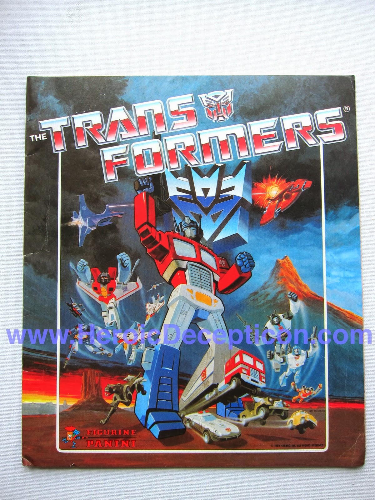 Heroic Decepticon: Panini Transformers sticker book and Transformers ...