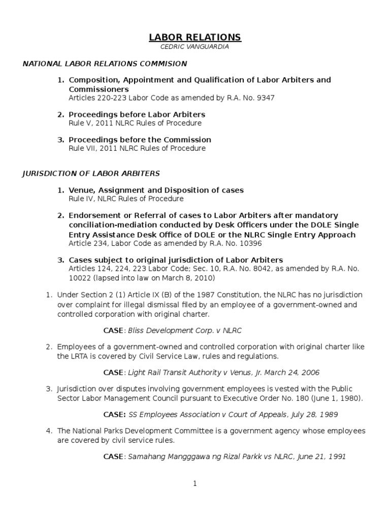 nlrc rules of procedure - philippin news collections