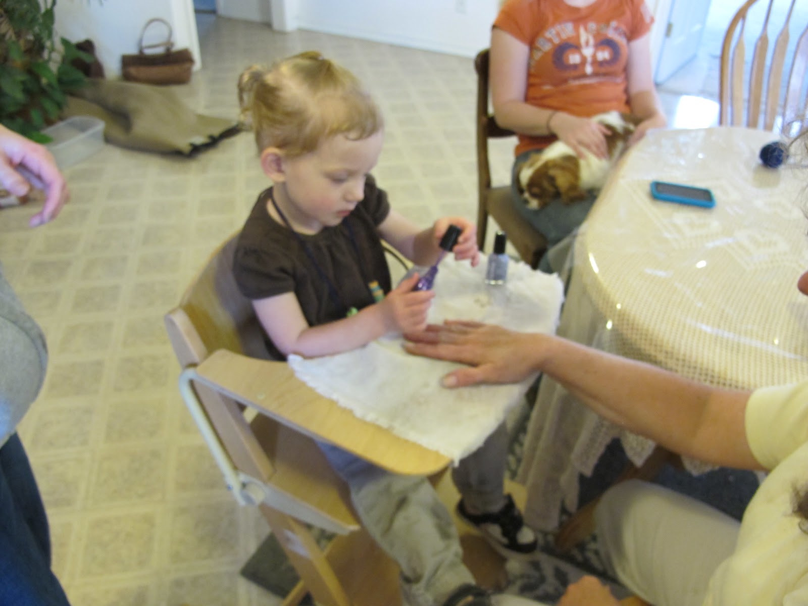 Turnbow Family: Then onto Grandma's nails