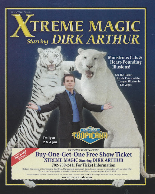 IT'S PURE ENTERTAINMENT..: XTREME MAGIC ..DIRK ARTHUR .. TROPICANA LAS ...