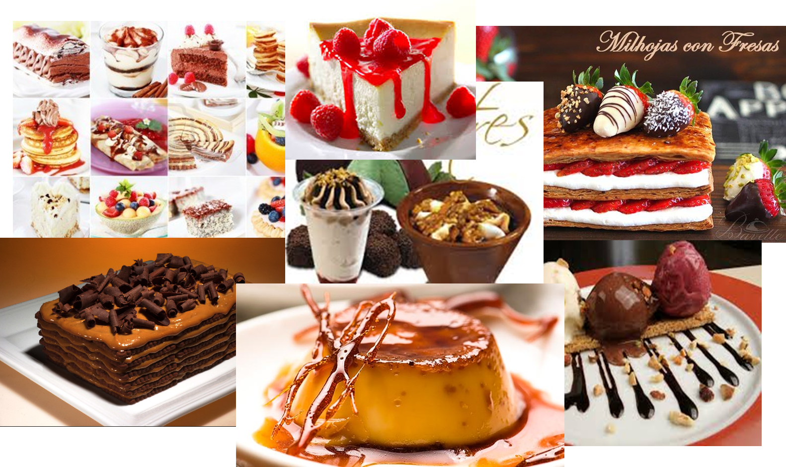 postres: Dulce collage de sabores