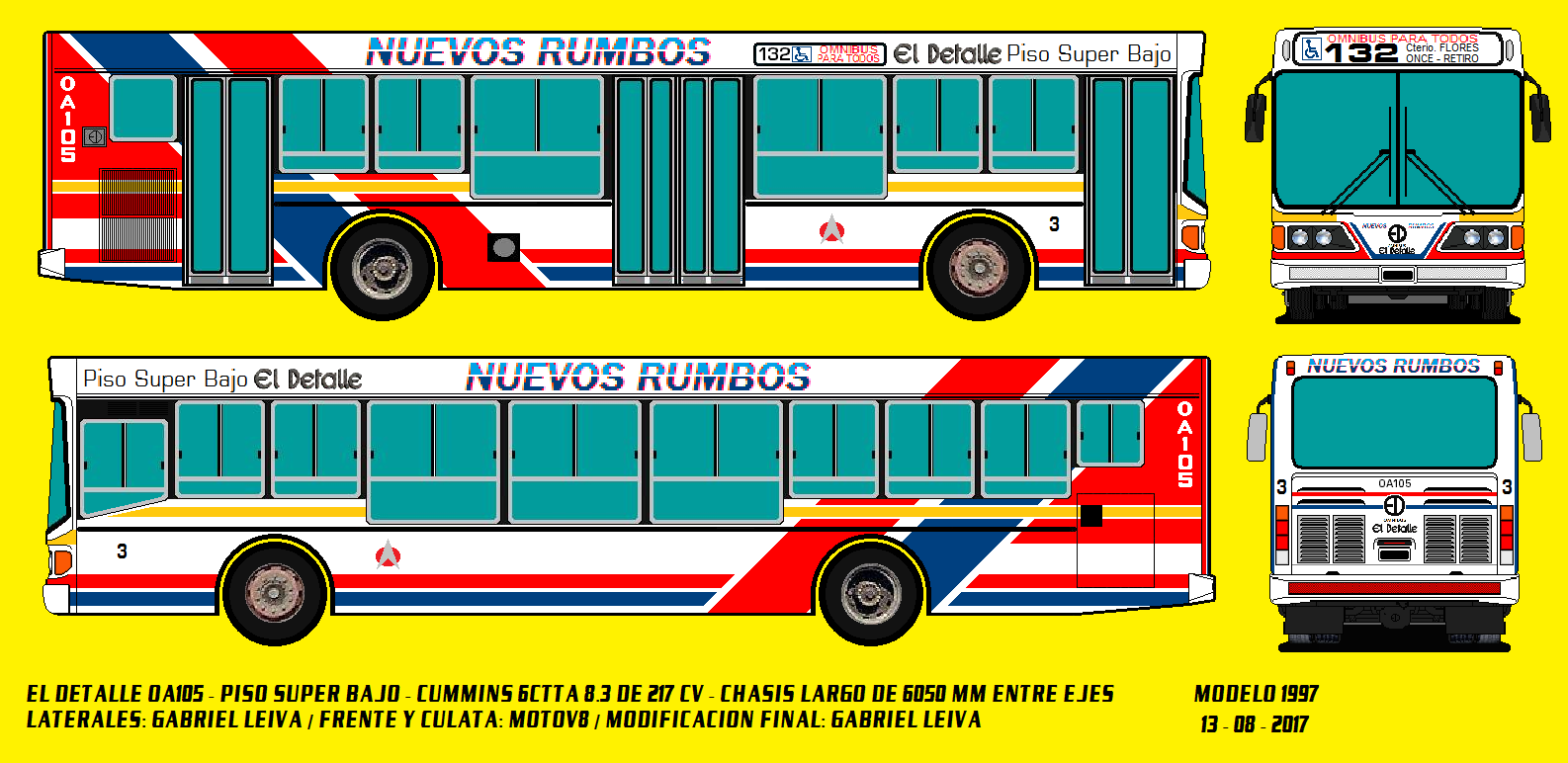 VEHÍCULOS EN GENERAL: 569 - EL DETALLE OA105 - PRIMERAS UNIDADES ...