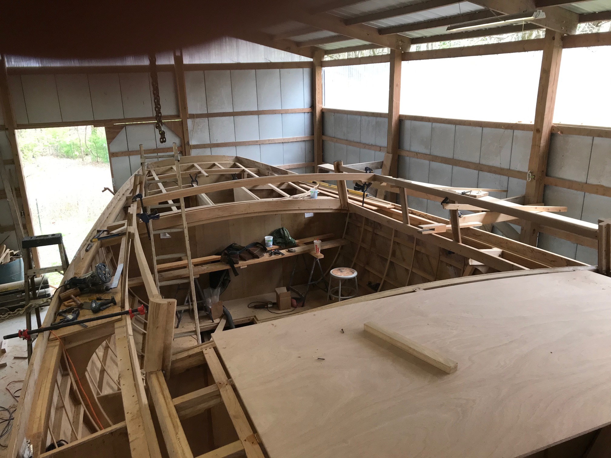 Building the Dream: A Cruising Sailboat Under Construction.