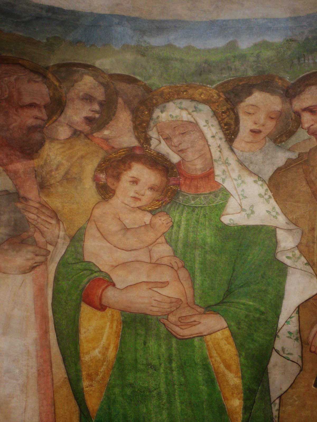 e-arthistory: C-2. The Manners family in Phoebe Traquair's ALL SAINTS mural