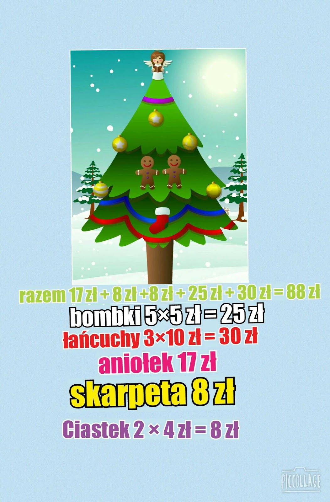 Tableszyt w okładce w motyle: Świąteczna matematyka. Tableszyt w okładce w motyle: Świąteczna matematyka.