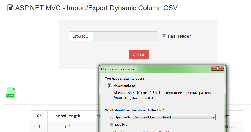 ASP.NET MVC5: Import/Export CSV File - Asma's Blog