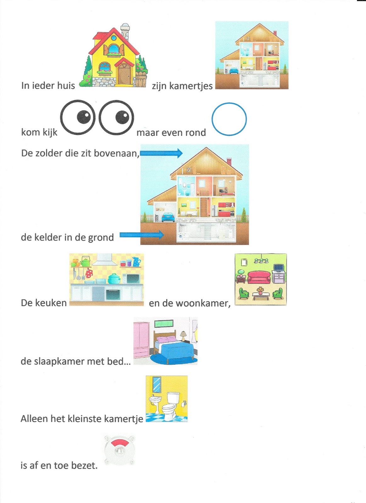 WELKOM IN DE KLAS VAN JUF TANIA EN JUF INGE: Versje 'In ieder huis zijn ...