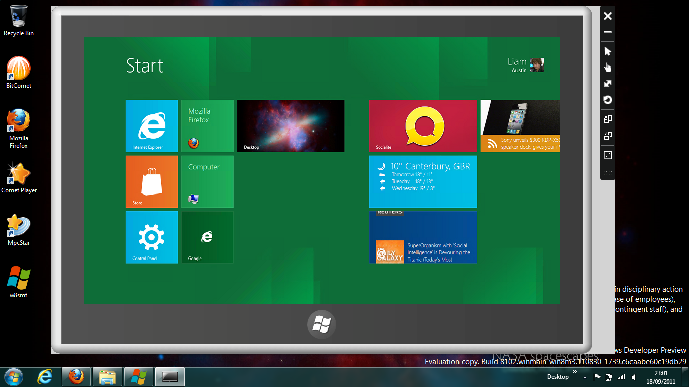 The Blue Fox: Don’t have a Touch Screen for Windows 8?