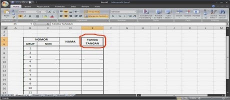 Cara Menulis Dua Baris Dalam Satu Kolom di Microsoft Excel 2007 ...