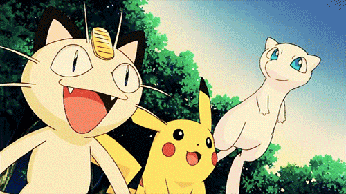 AKI GIFS: Gifs animados Mew (Pokémon)