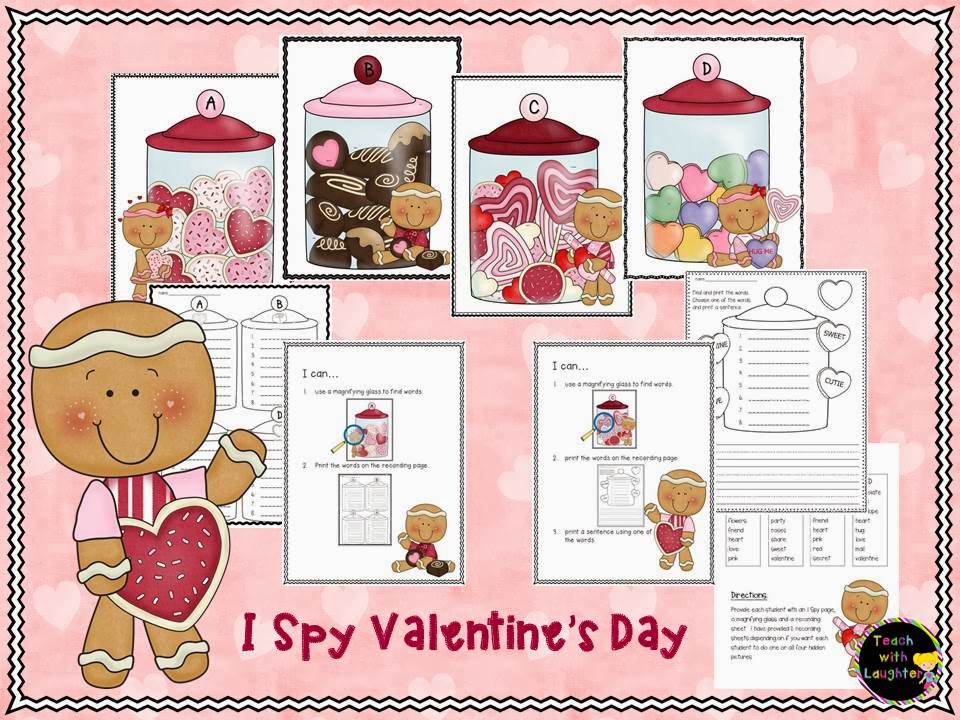 Teach With Laughter: I Spy Valentine's Day Update