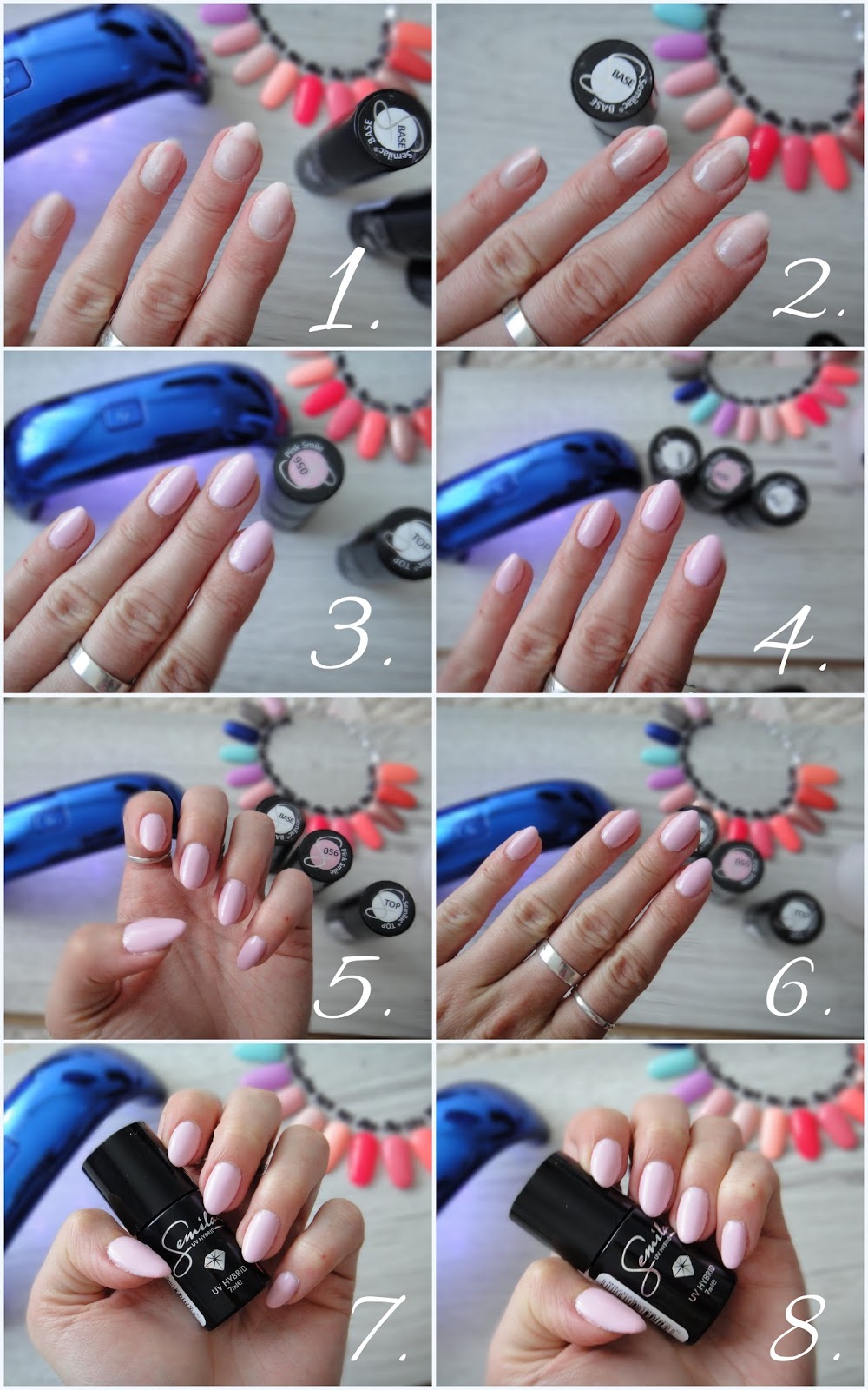 Lakiery hybrydowe Semilac Pink Smile 056 - Anek beauty, make up, nail ...