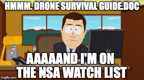 Prepper images and Meme's : Funny NSA Watch list