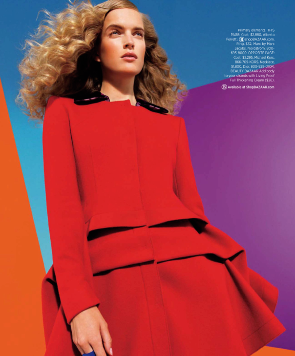 models on duty: MIRTE MAAS on Harper's Bazaar US September 2013 ...