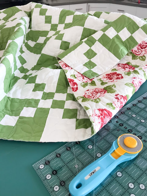 Kairle Oaks - Virgin River Quilt Co.: Double Dip : Double Four-patch Quilt