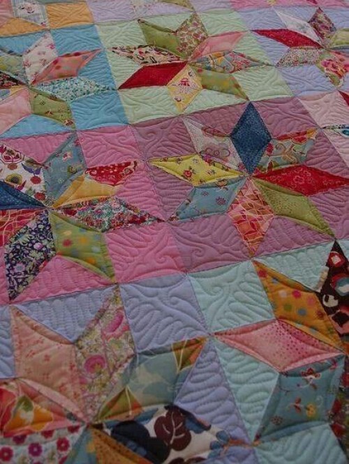 Beautiful Skills - Crochet Knitting Quilting : Eight-Pointed Star Quilt ...