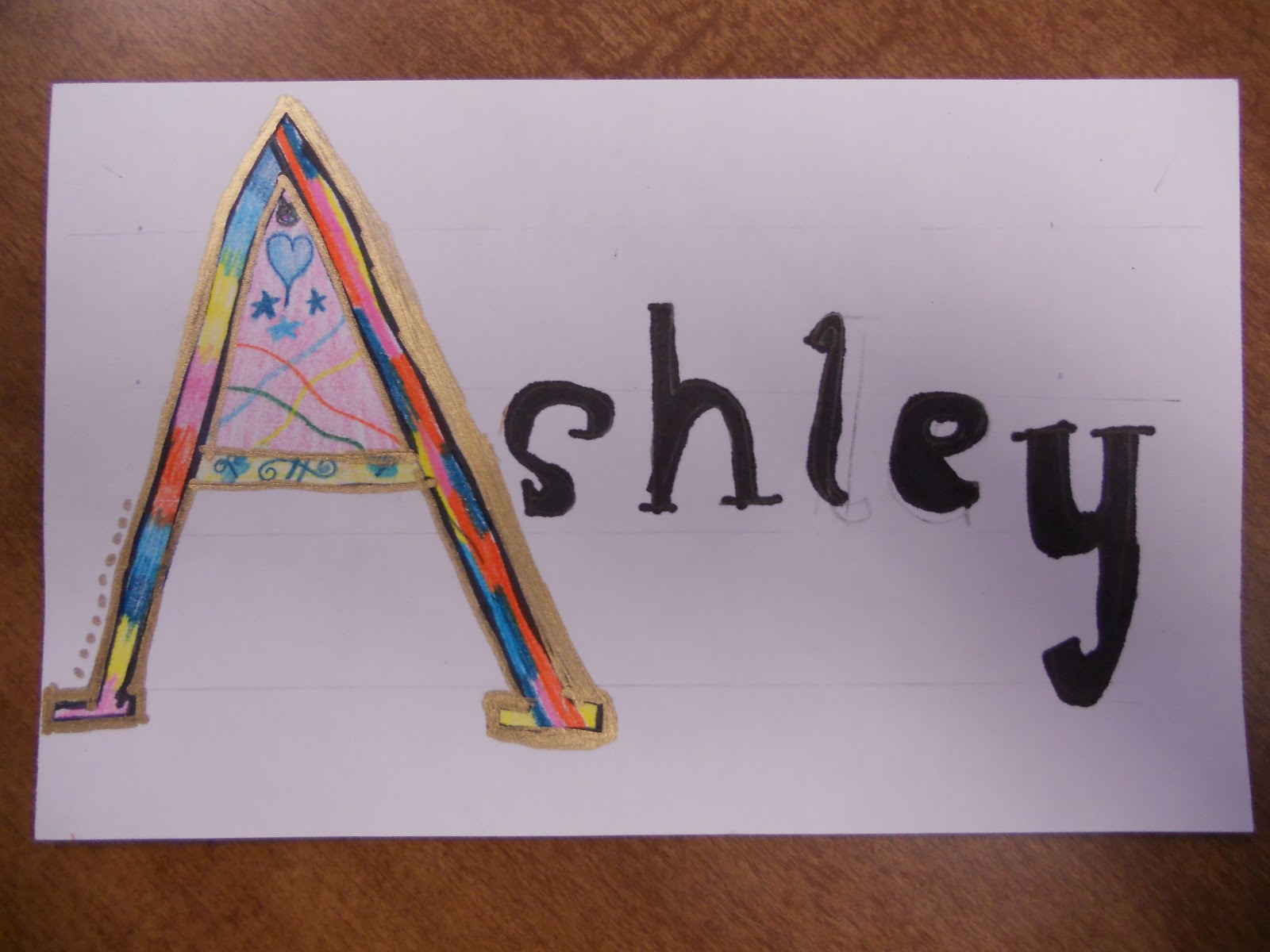 Create Art With Mrs. P!: Illuminated Names