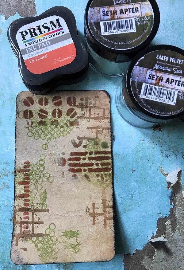 Karen Bearse Designs: Seth Apter Mini Art Journal Page for Topflight Stamps