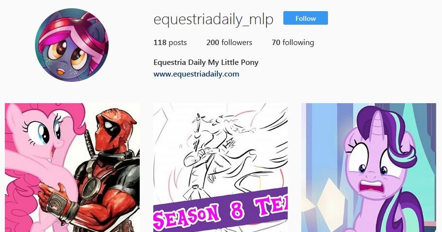 Equestria Daily - MLP Stuff!: Equestria Daily Instagram Now Live and ...