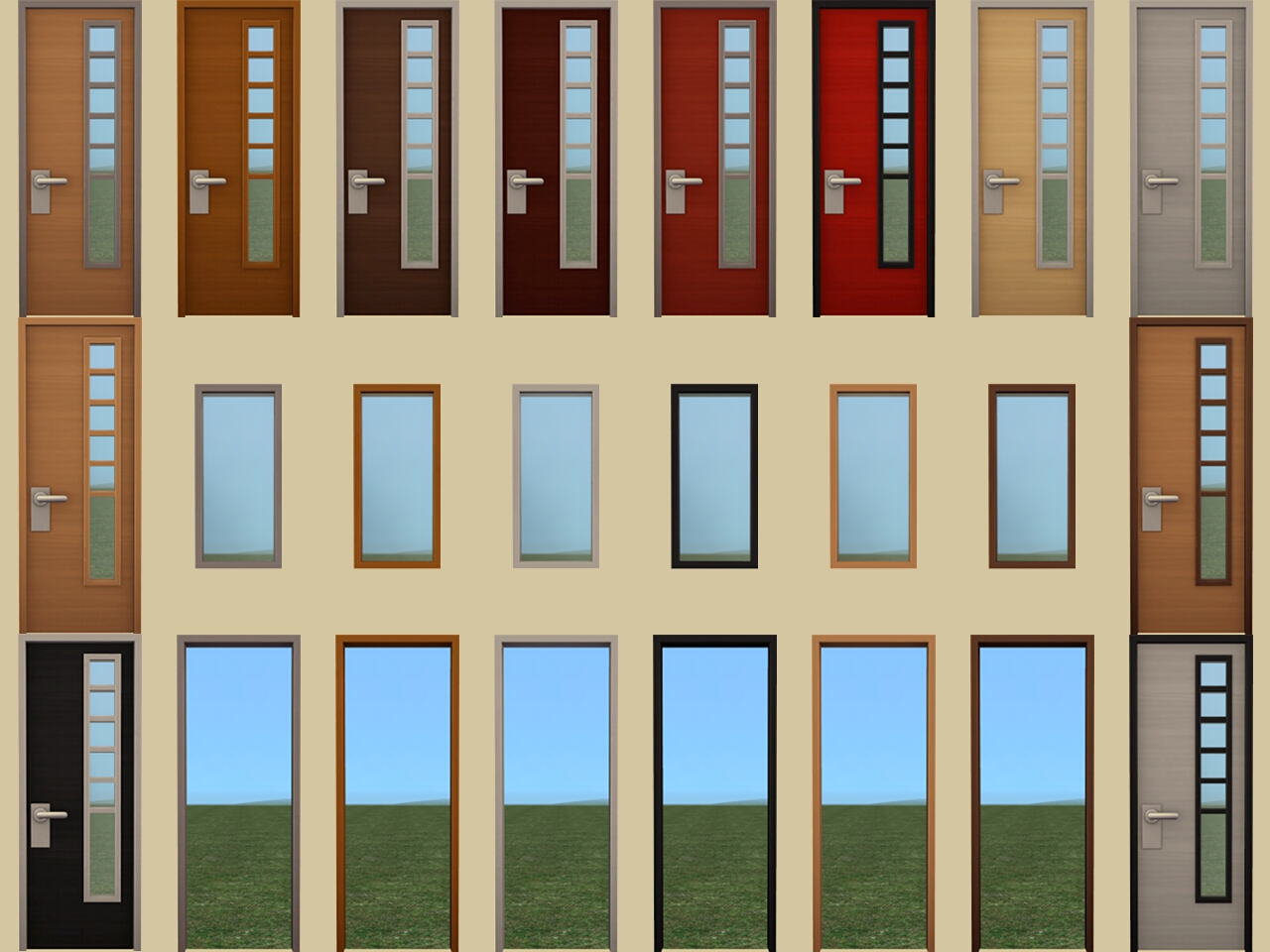 TheNinthWaveSims: The Sims 2 - TS4-TS2 Tiny Living Door Plus Add-Ons