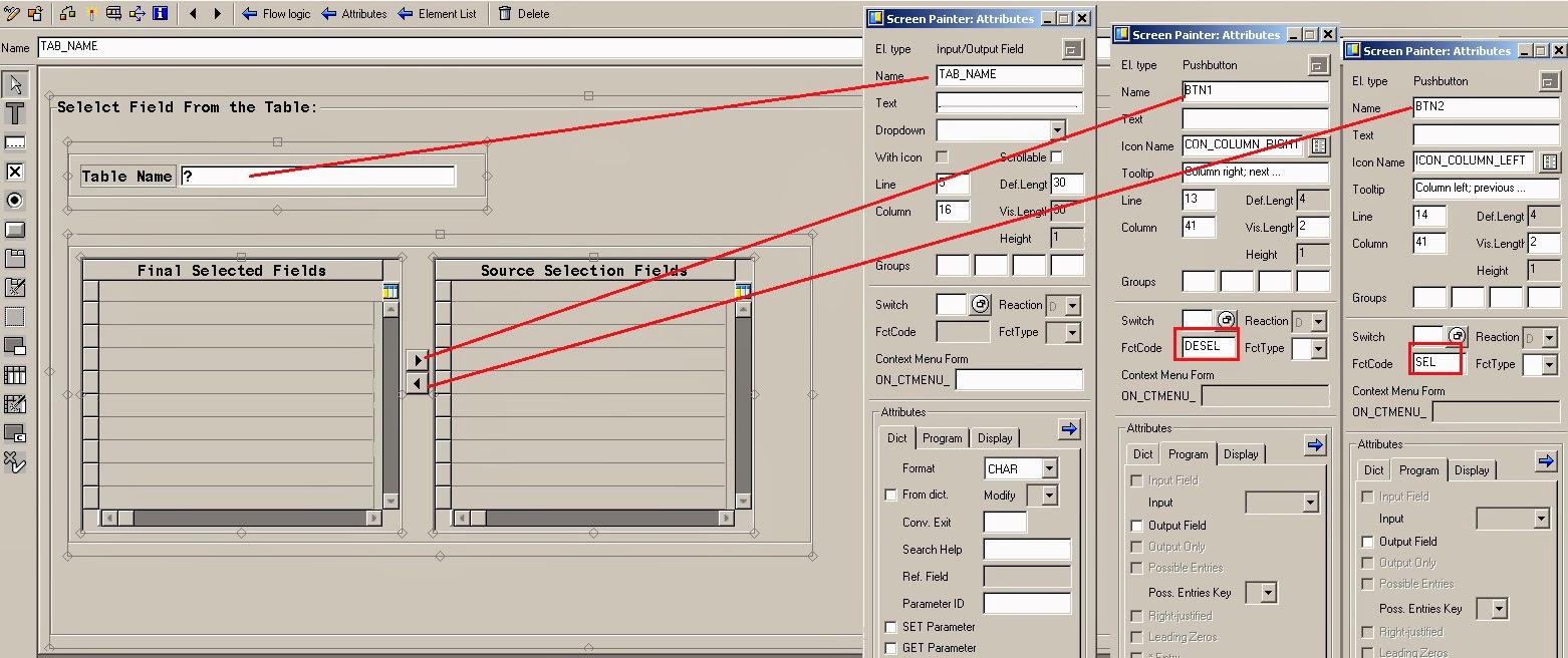 TECHSAP : Field selection operation with two Table Controls in Module ...