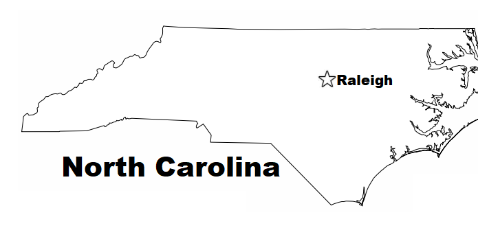 Blog de Biologia: North Carolina Map coloring page