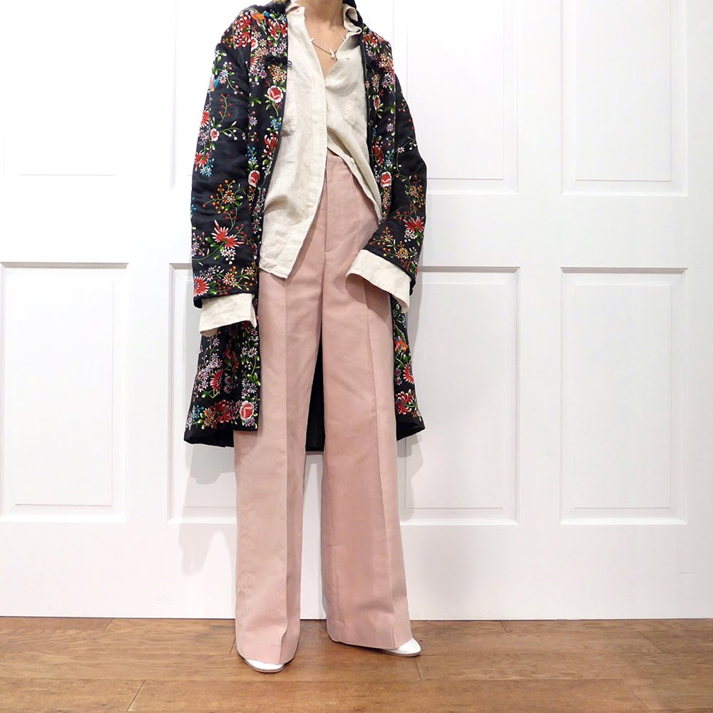 n e p: AURALEE HEAVY MOLESKIN WIDE SLACKS COL.PINK