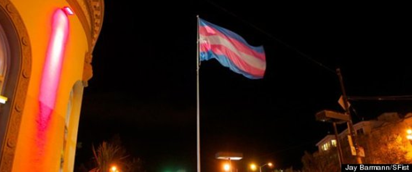 planet trans: TDOR First In The Castro As The Transgender Flag is Flown