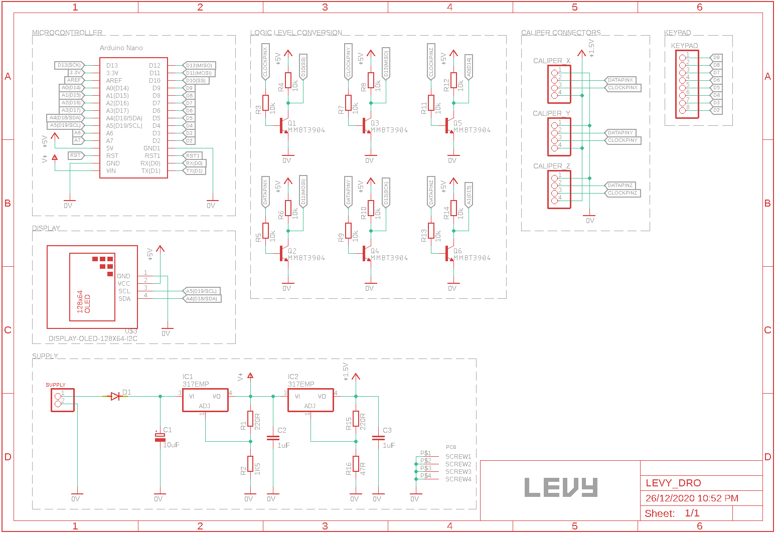 Levy Sound Design: Digital Readout (DRO) for mini lathe using cheap ...
