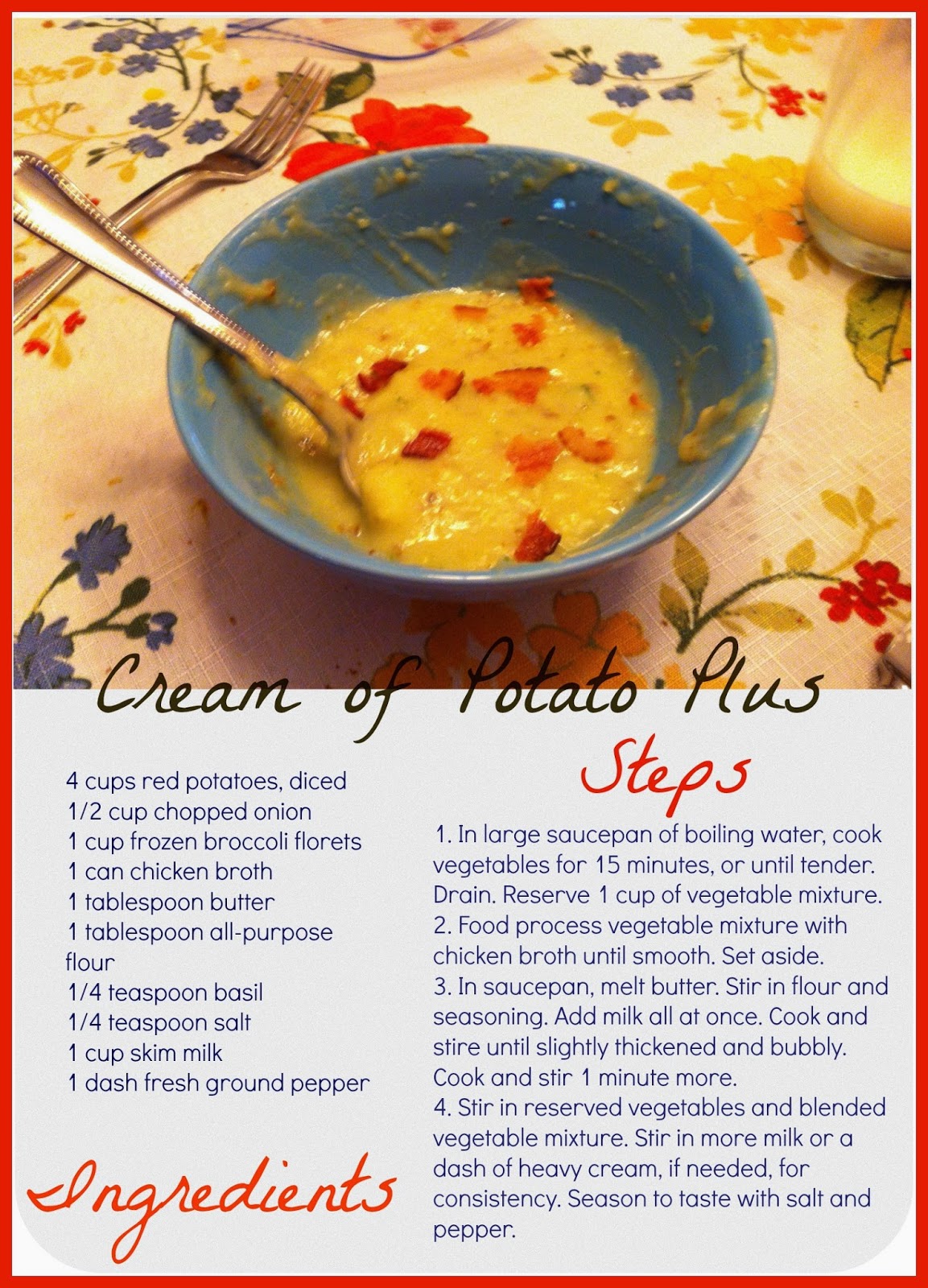 Tasty Rice: Recipes from Kathleen's Kitchen: Cream of Potato Plus