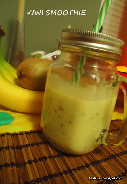 That's Eat!: KIWI SMOOTHIE - SMOOTHIE ΑΚΤΙΝΙΔΙΟ