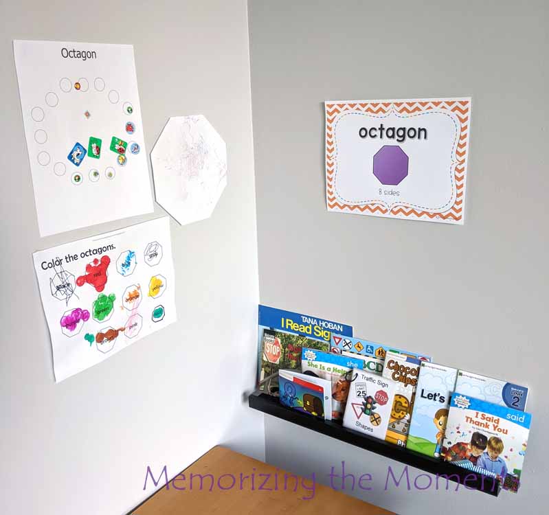 Memorizing the Moments: Tot School Octagon Activities