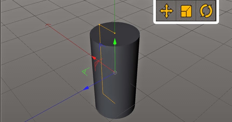 Transforming objects In C4D : 物體的移動、旋轉、縮放