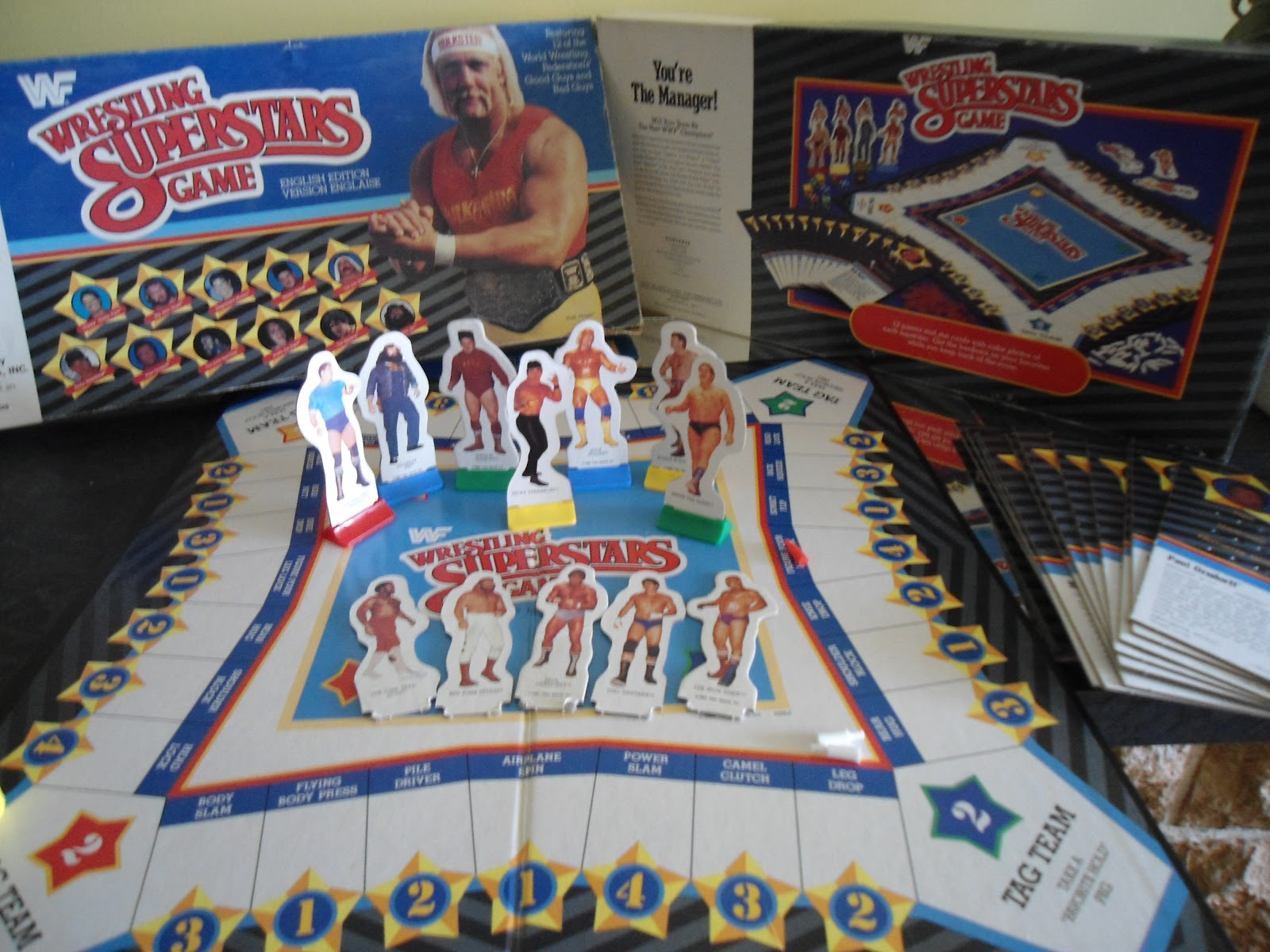Vintage Board Games: WWF Wrestling Super Stars Game - Milton Bradley 1985
