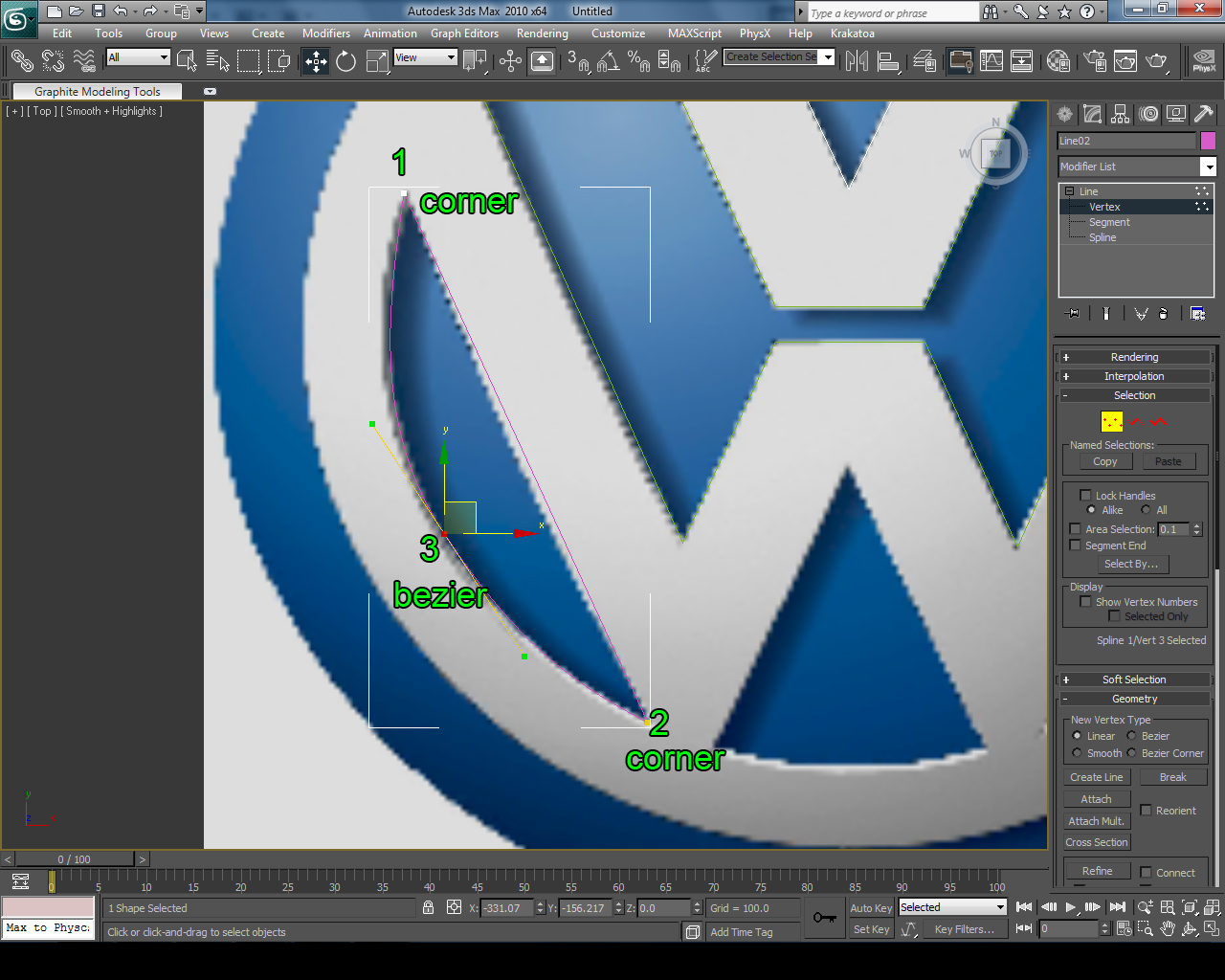 V3N0M's - 2D and 3D art: Creating 3D Logos in 3DS MAX