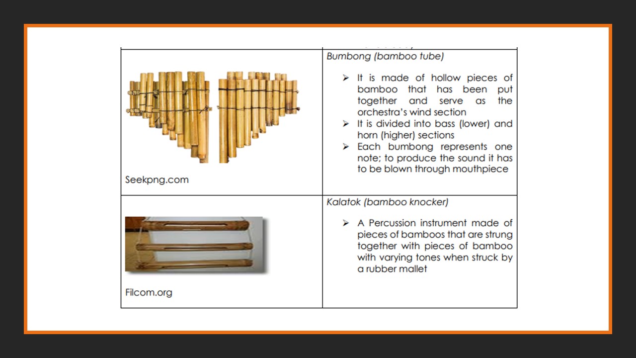 grade 7 Music: Music of Lowland Luzon | Pangkat Kawayan | Musiko ...